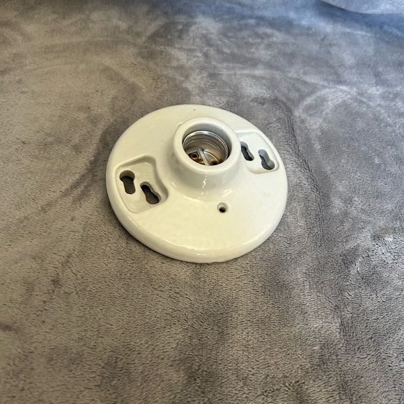 Other | White Ceiling Light Bulb Socket Holder | Poshmark